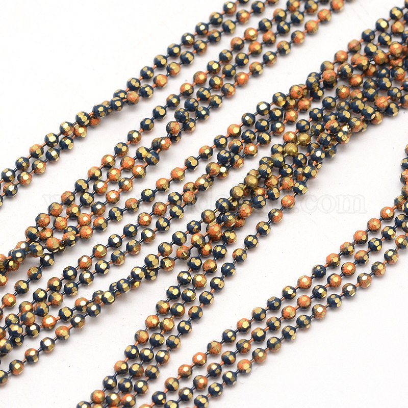 Wholesale Brass Faceted Ball Chains - Pandahall.com