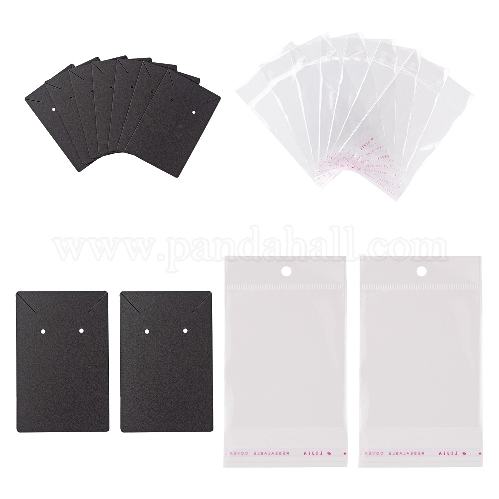 Wholesale 200Pcs 2 Style Cardboard Display Cards and OPP Cellophane ...