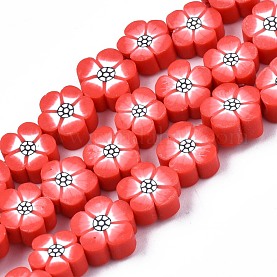 Wholesale Plants Flower Polymer Clay Beads For Jewelry Making ...