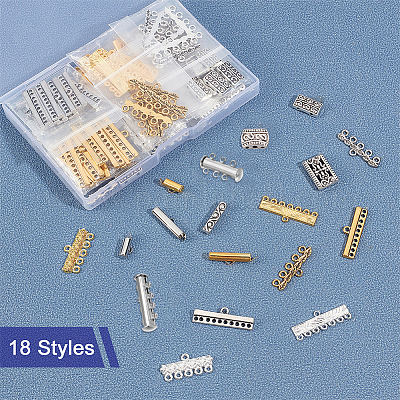 Wholesale 6Pcs Brass Slide Lock Clasps - Pandahall.com