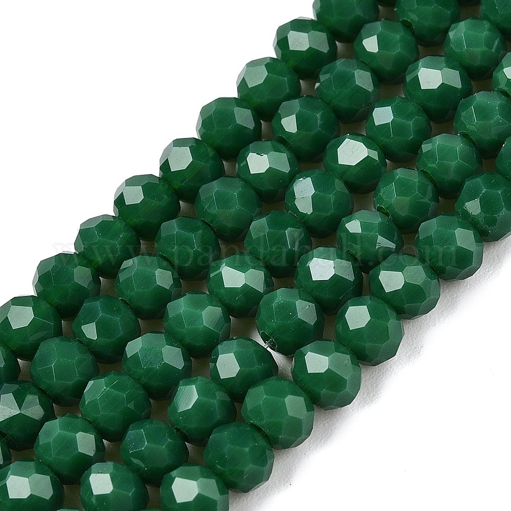 Wholesale Opaque Solid Color Imitation Jade Glass Beads Strands ...