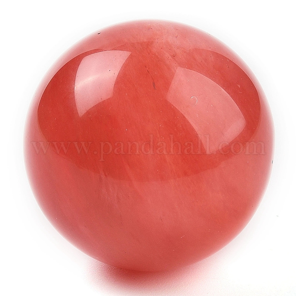 Wholesale Cherry Quartz Glass Sphere Beads - Pandahall.com