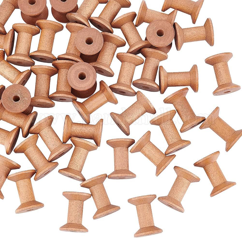 Wholesale Wood Sewing Embroidery Thread Spool - Pandahall.com