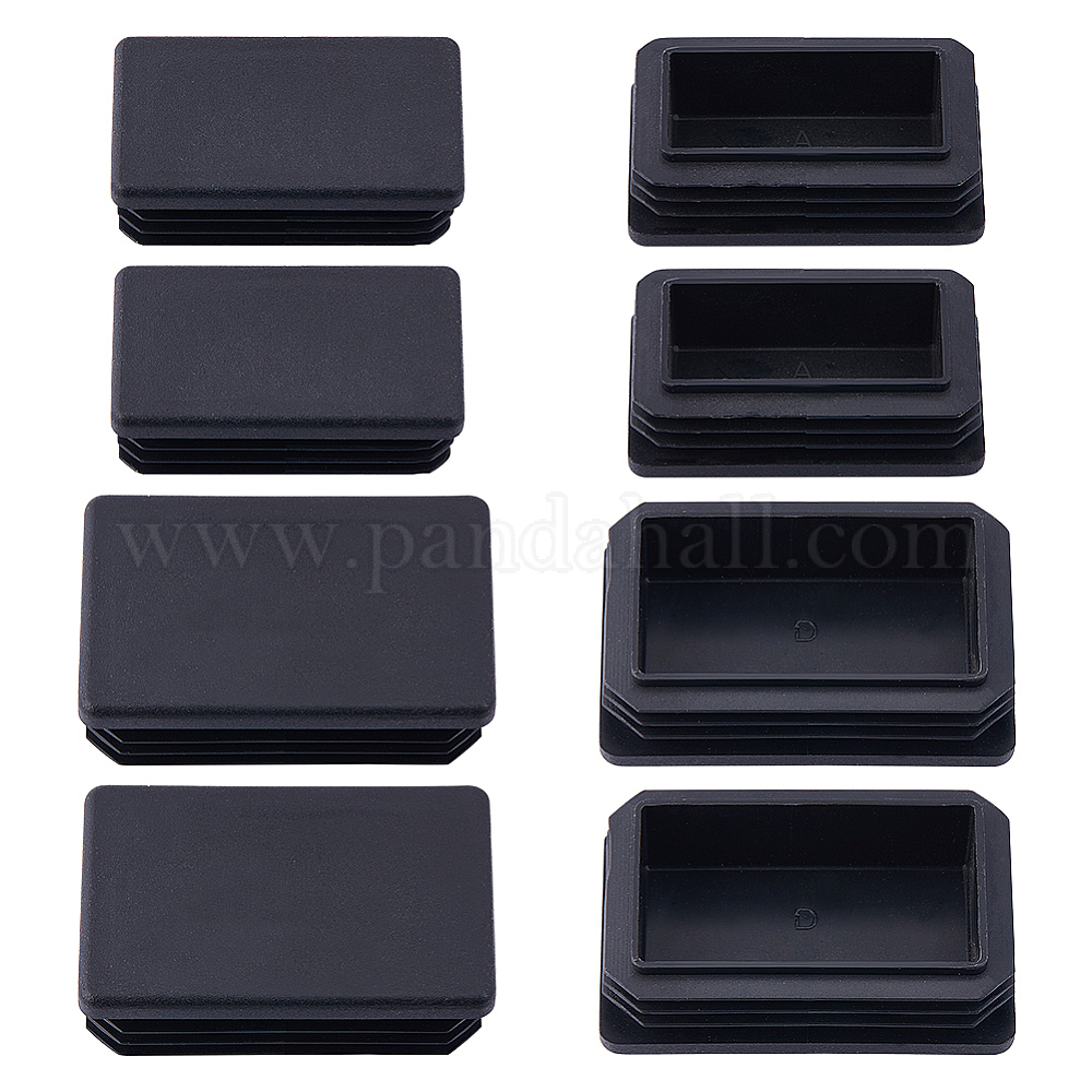 Wholesale 8Pcs 2 Style Plastic Furniture End Caps - Pandahall.com