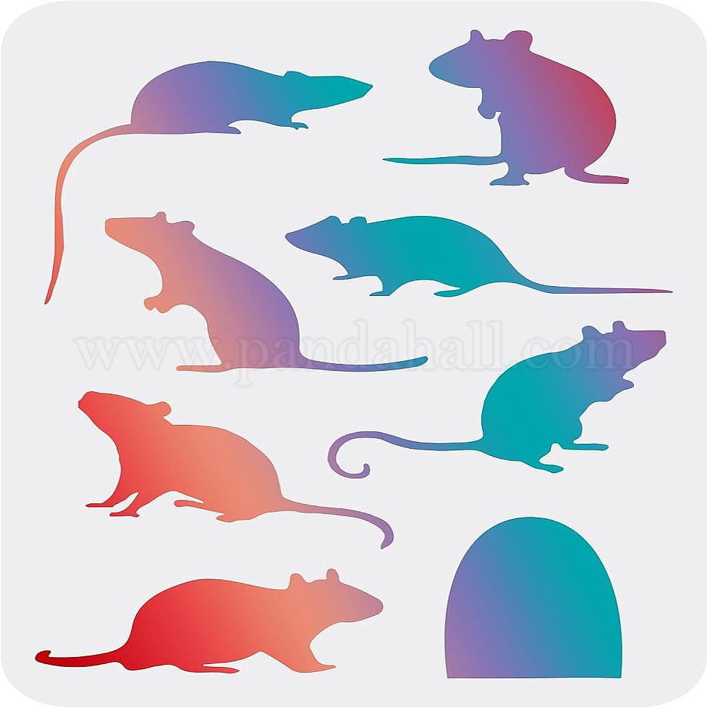 Wholesale FINGERINSPIRE Mouse Stencil 29.7x21cm Mice Drawing Stencils ...