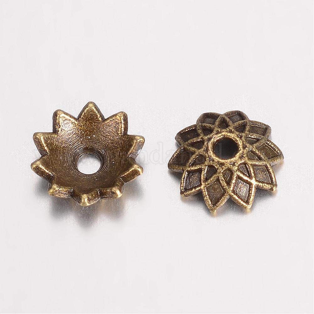 Wholesale Alloy Bead Caps Enamel Settings - Pandahall.com