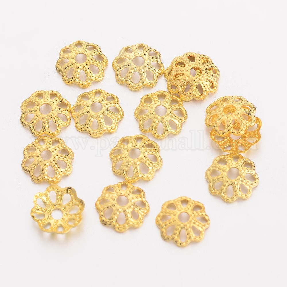 Wholesale Brass Bead Caps - Pandahall.com