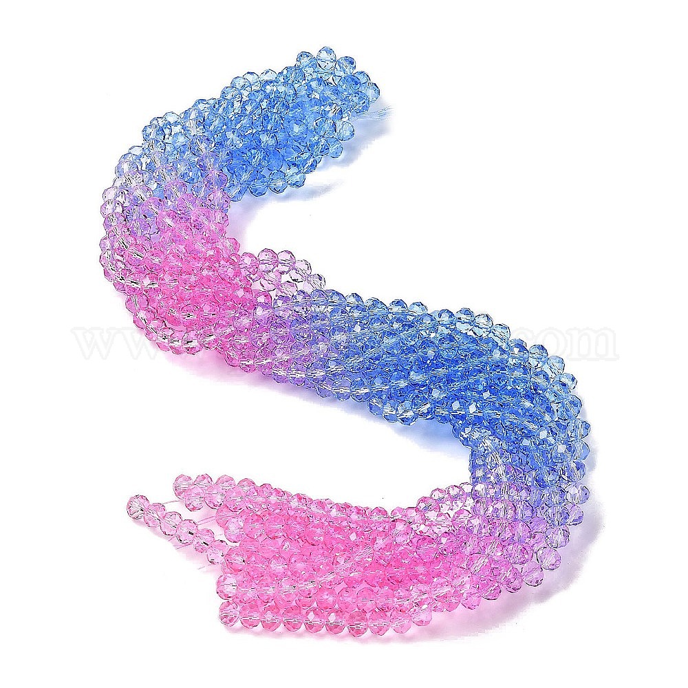 Wholesale Transparent Painted Glass Beads Strands - Pandahall.com