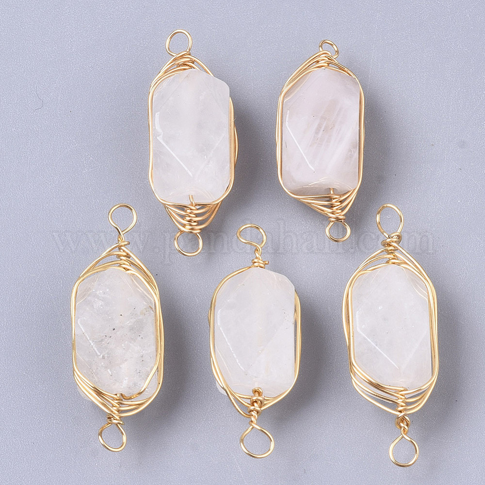 Wholesale Natural Quartz Crystal Links Connectors - Pandahall.com