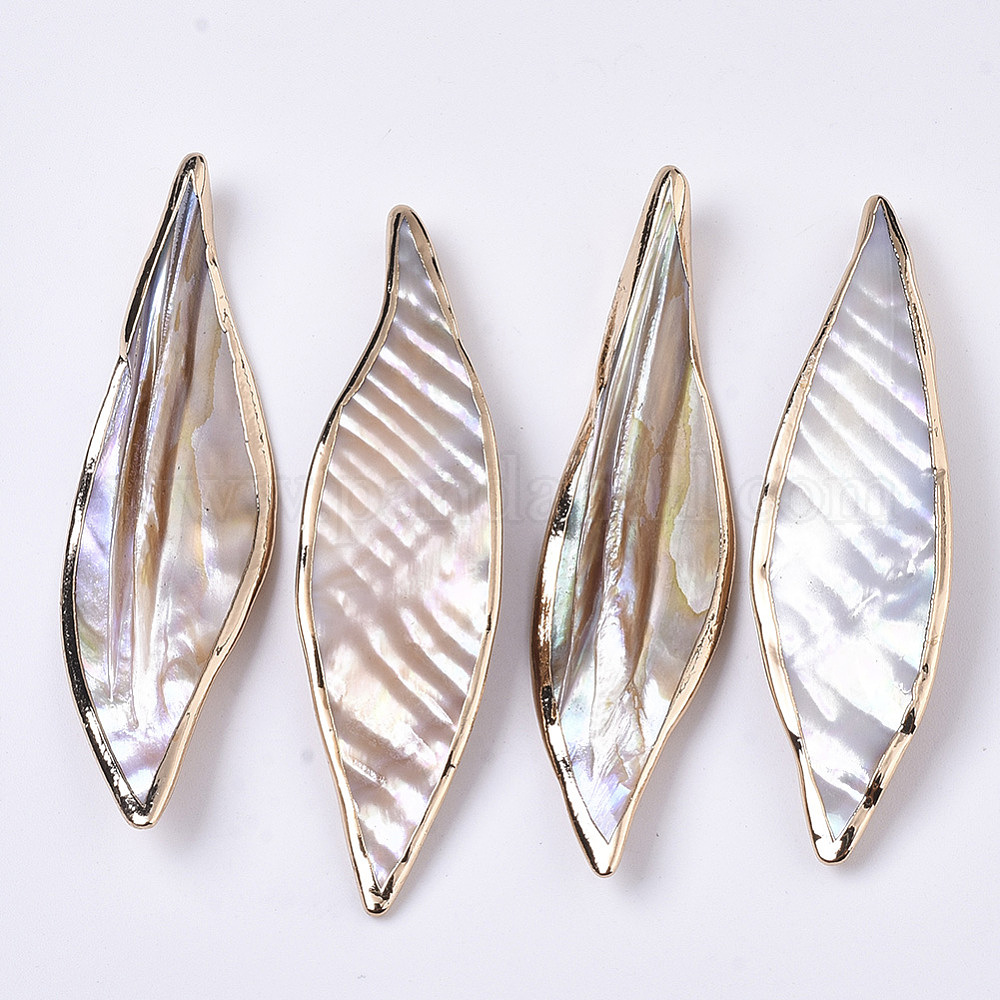 Wholesale Natural Freshwater Shell Big Pendants - Pandahall.com
