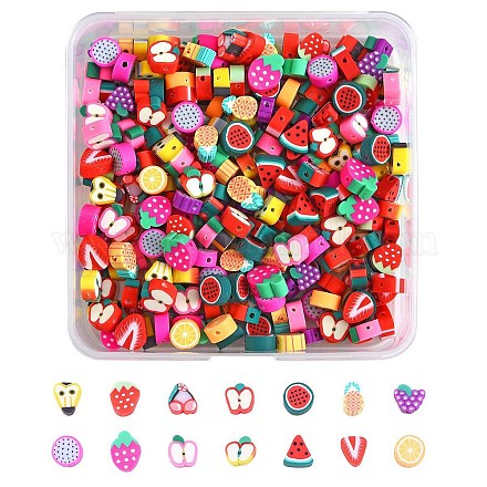 Wholesale 280Pcs 14 Style Handmade Polymer Clay Beads - Pandahall.com