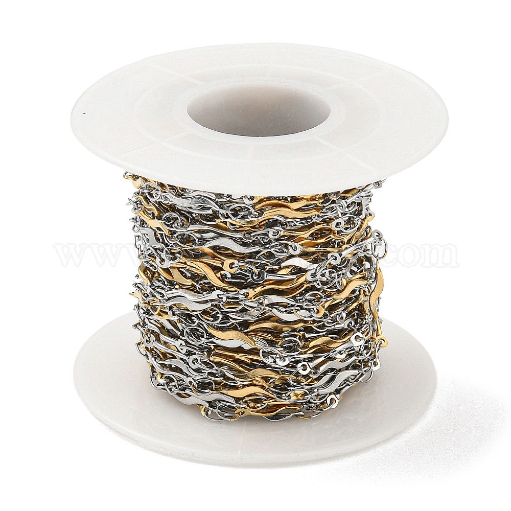 Wholesale Ion Plating(IP) 304 Stainless Steel Link Chains - Pandahall.com