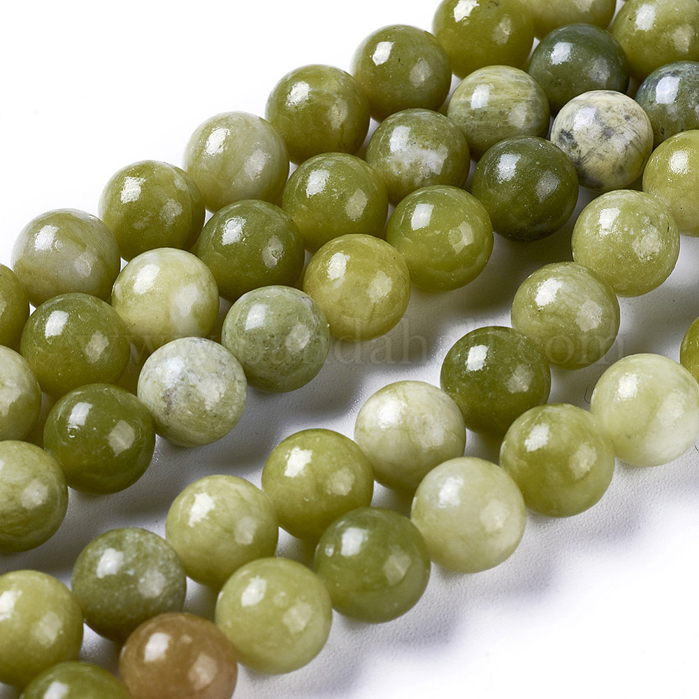 Wholesale Natural Chinese Jade/Southern Jade Beads Strands - Pandahall.com