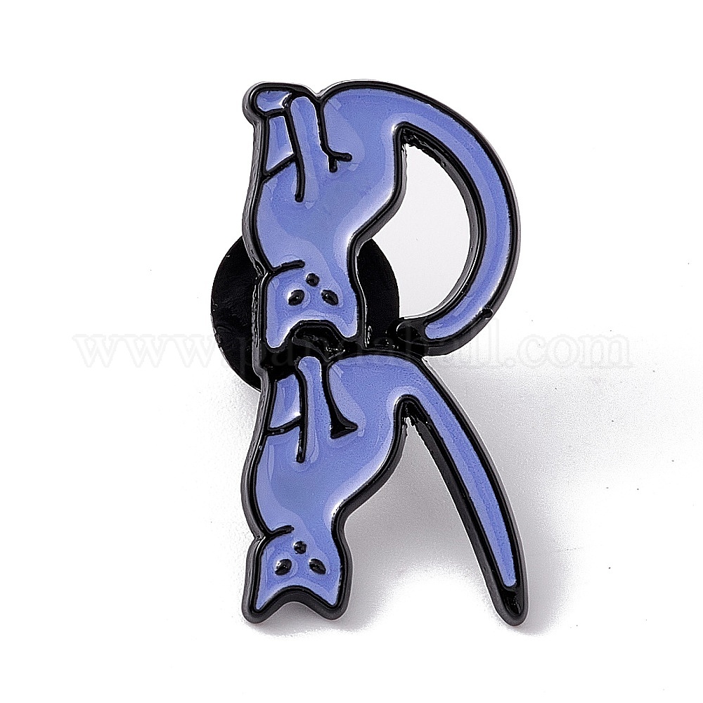 Wholesale Cat Initial Letter Enamel Pin - Pandahall.com
