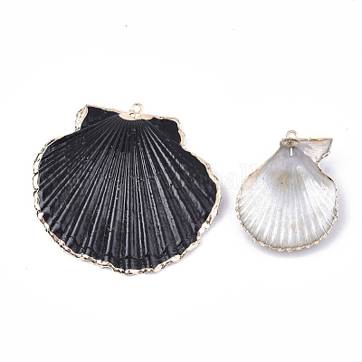 Wholesale Spray Paint & Electroplate Sea Shell Pendants - Pandahall.com