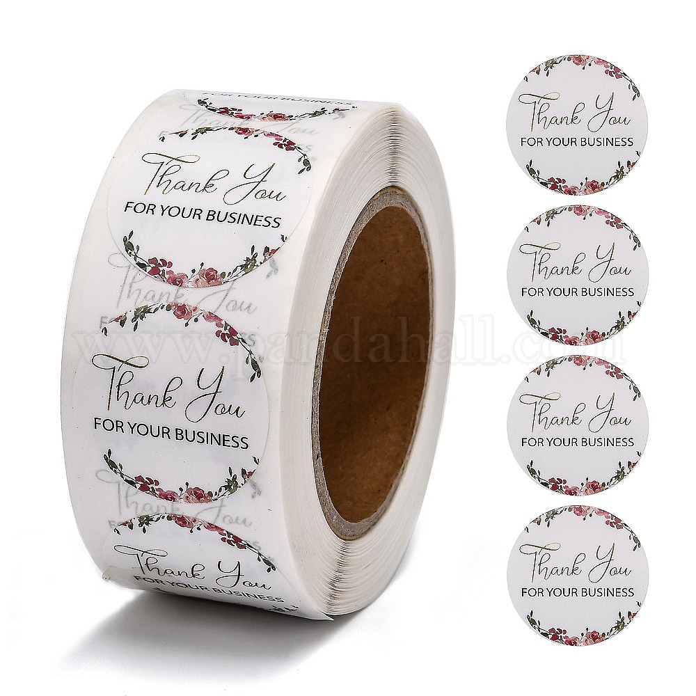 Wholesale 1 Inch Thank You Theme Self-Adhesive Paper Stickers ...