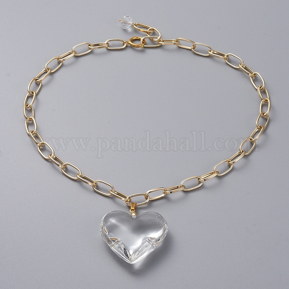 Wholesale Aluminium Paperclip Chains Necklaces - Pandahall.com