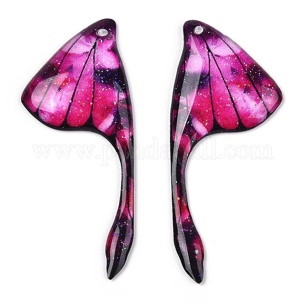 Wholesale Epoxy Resin Wing Pendants - Pandahall.com