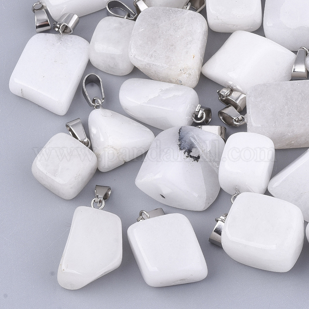 Wholesale Natural White Jade Pendants - Pandahall.com