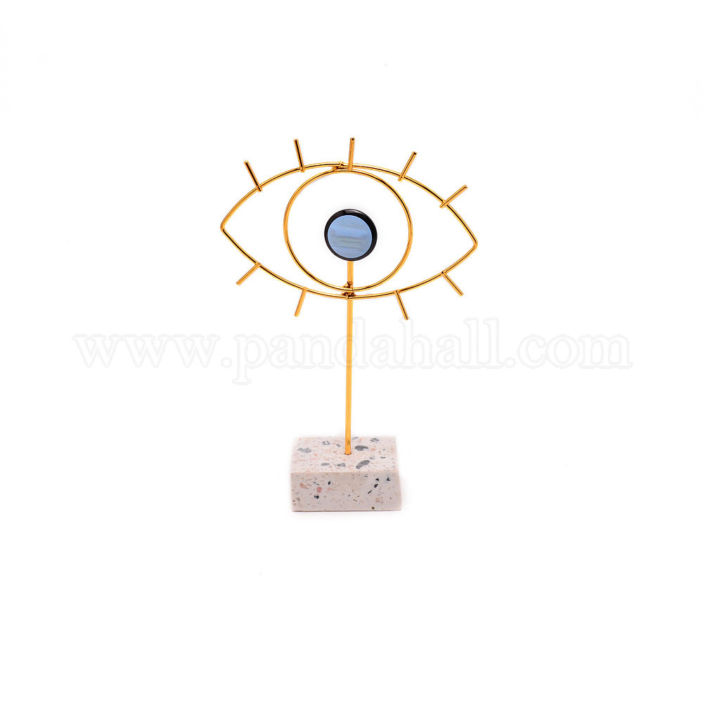 Wholesale Iron & Resin Turkish Blue Evil Eye Desktop Ornament ...