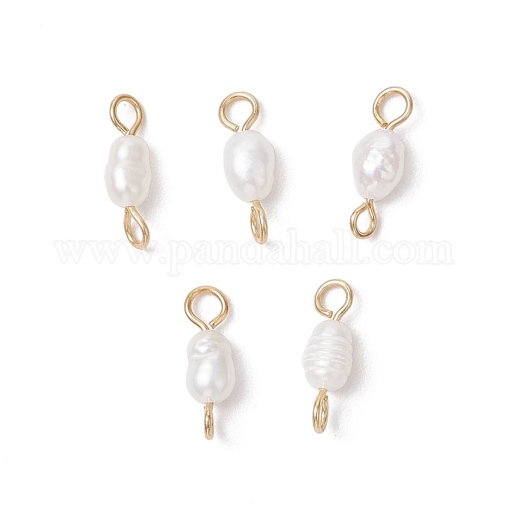 Wholesale Natural Cultured Freshwater Pearl Potato Links Connector ...