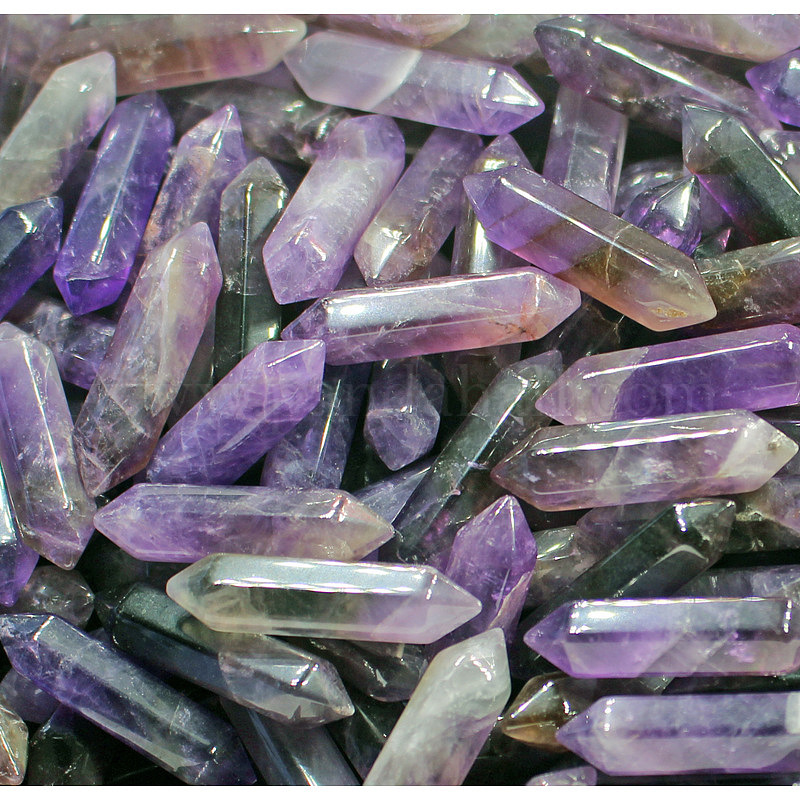 Wholesale Natural Amethyst Double Terminated Point Healing Stones ...