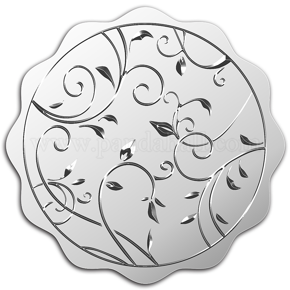 Wholesale Silver Foil Embossed Picture Sticker - Pandahall.com