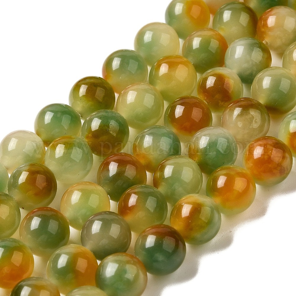 Wholesale Natural Dyed White Jade Beads Strands - Pandahall.com