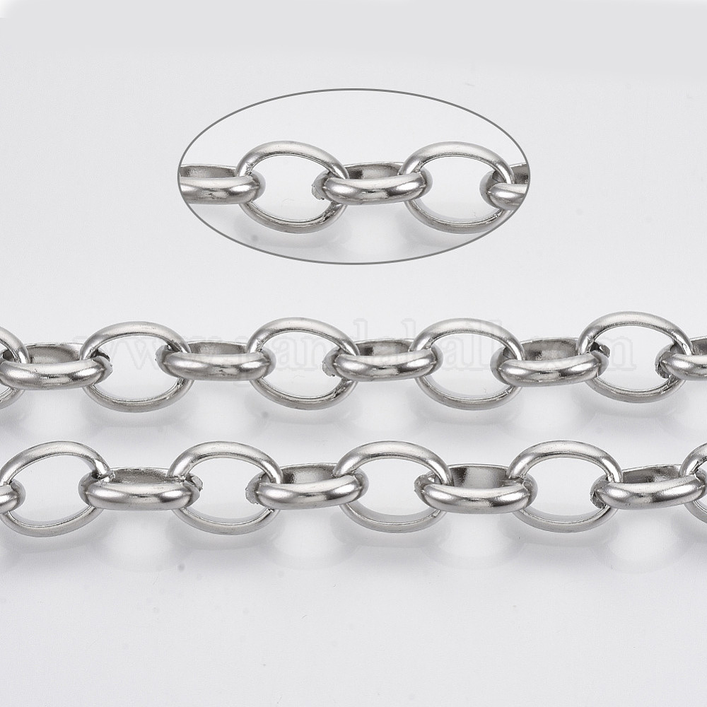 Wholesale Tarnish Resistant 304 Stainless Steel Rolo Chains - Pandahall.com