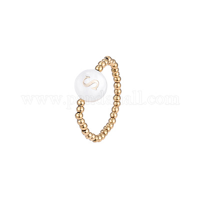 Wholesale 304 Stainless Steel and Shell Finger Rings - Pandahall.com