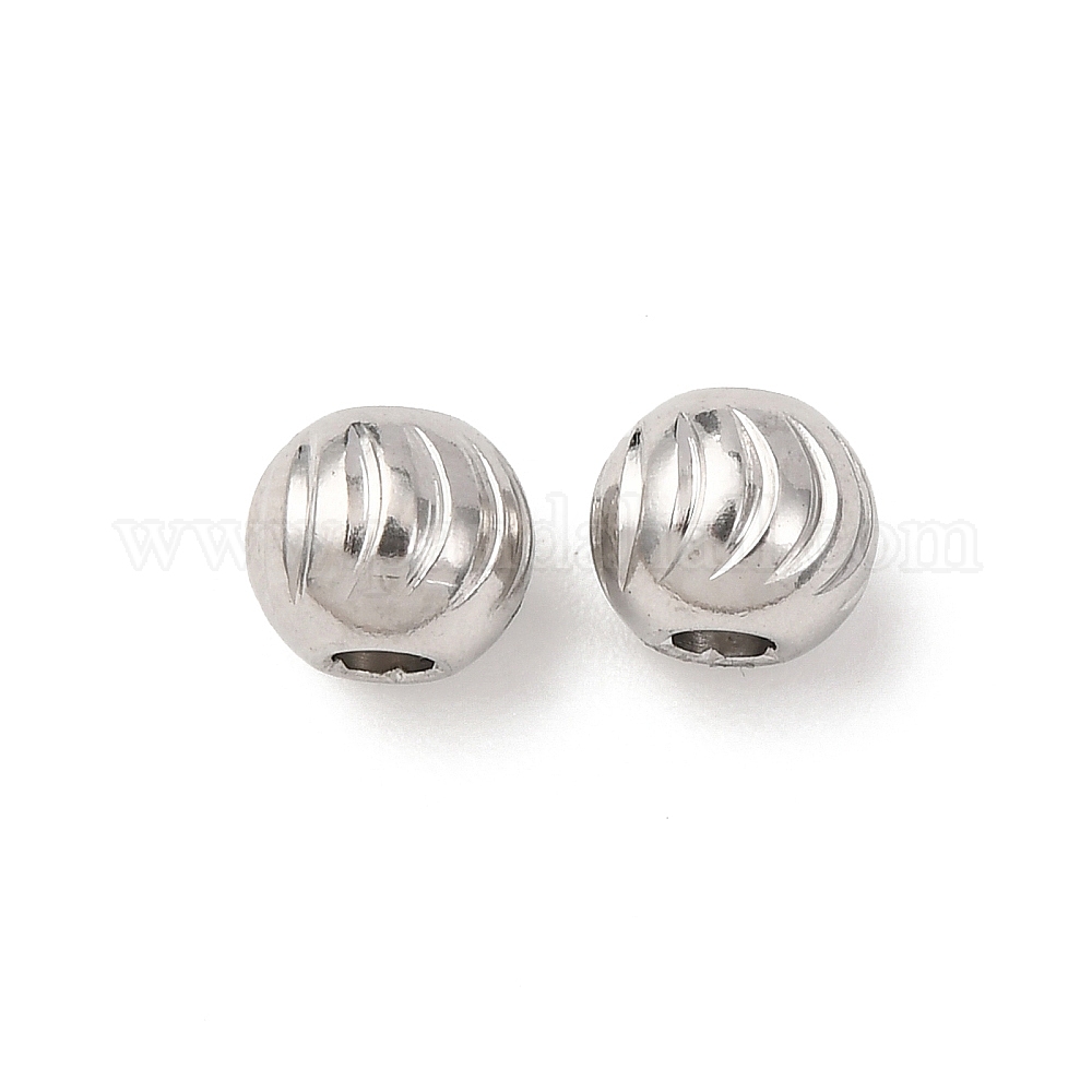 Wholesale Textured 304 Stainless Steel Beads - Pandahall.com