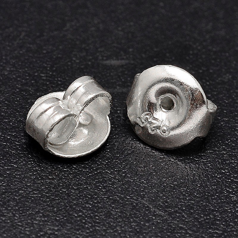 Wholesale Earring Findings 925 Sterling Silver Ear Nuts - Pandahall.com