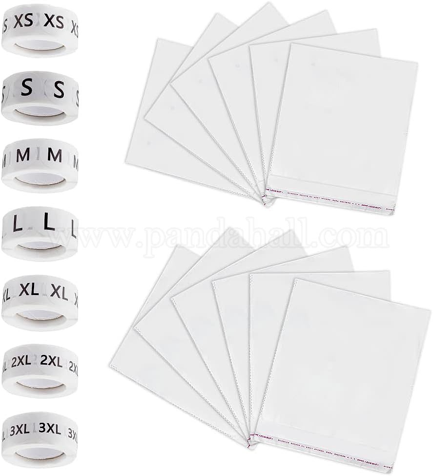 Wholesale 7 Rolls 7 Styles Paper Self-Adhesive Clothing Size Labels ...