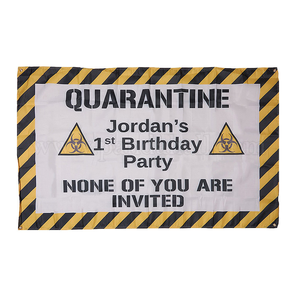 Wholesale Polyester Quarantine Birthday Decorations Banner - Pandahall.com
