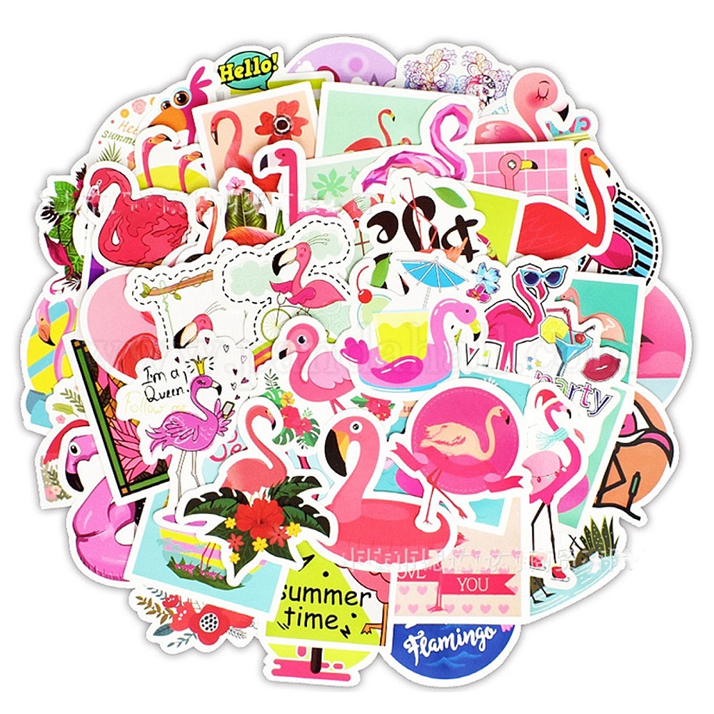 Wholesale 50Pcs PVC Self-Adhesive Cartoon Stickers - Pandahall.com