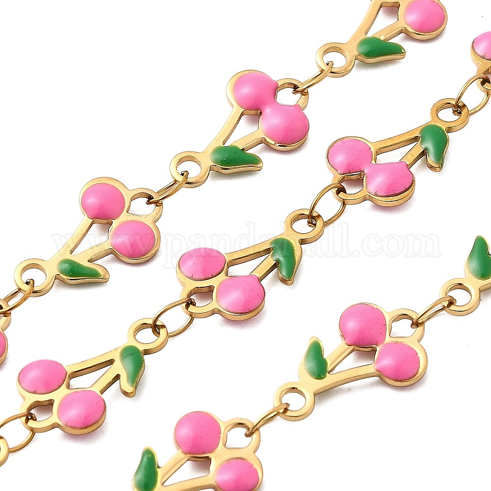 Wholesale Ion Plating(IP) 304 Stainless Steel Enamel Cherry Link Chains ...
