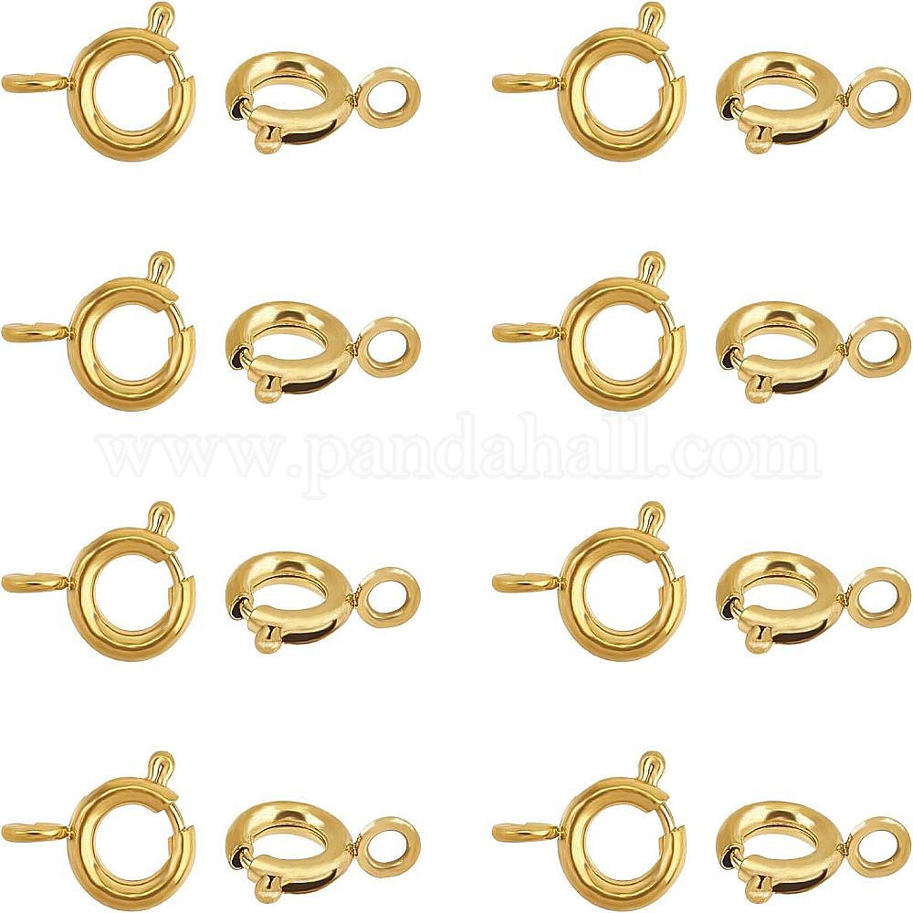 Wholesale PVD Vacuum Plating 304 Stainless Steel Spring Ring Clasps ...