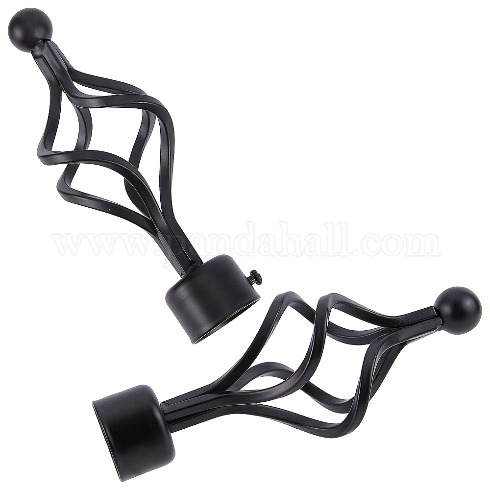 Wholesale Iron Wavy Cage Curtain Rod Finials - Pandahall.com