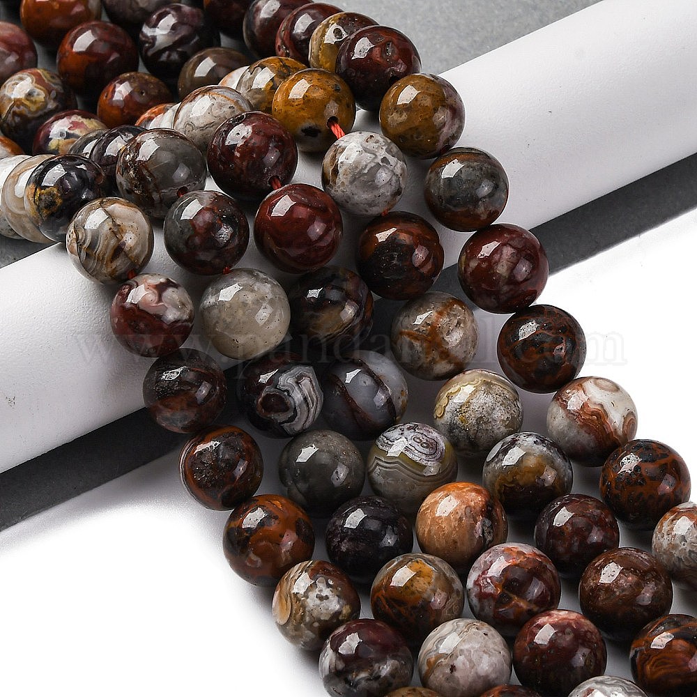 Wholesale Natural Mexico Crazy Agate Beads Strands - Pandahall.com