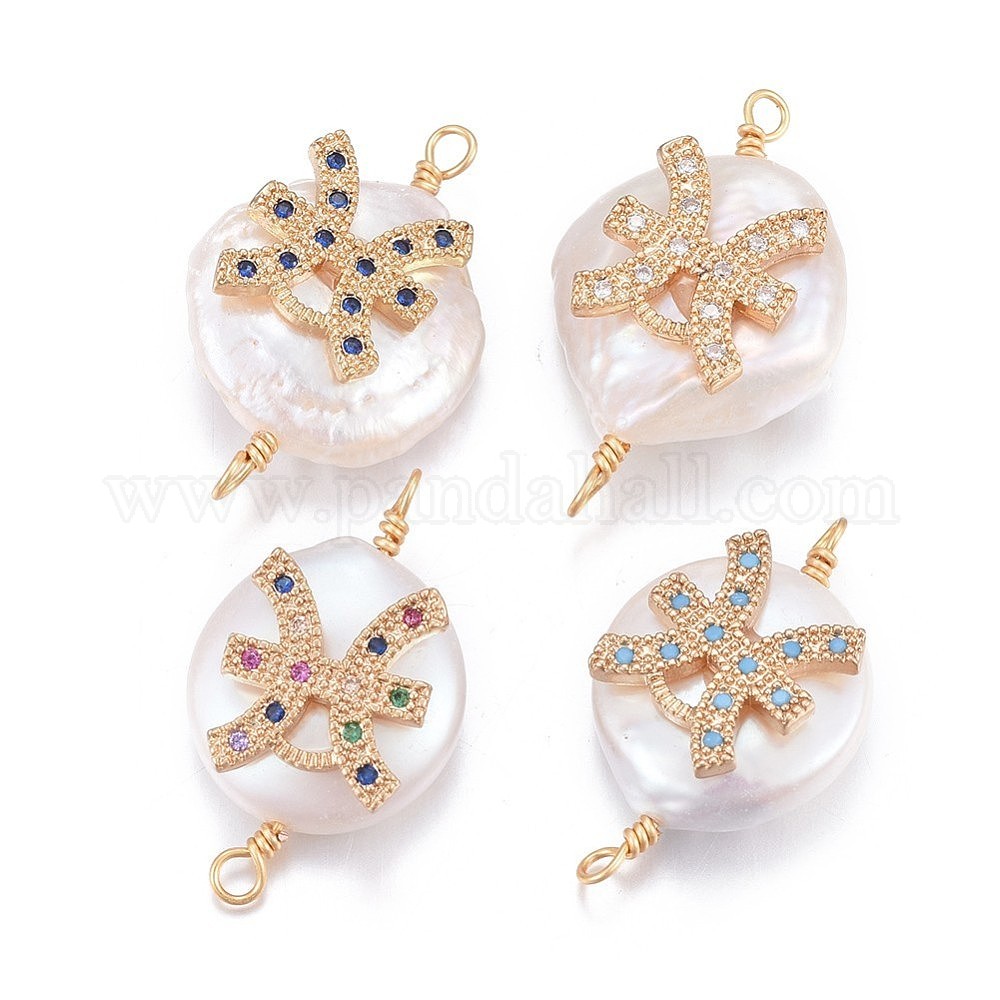 Wholesale Natural Pearl Links connectors - Pandahall.com