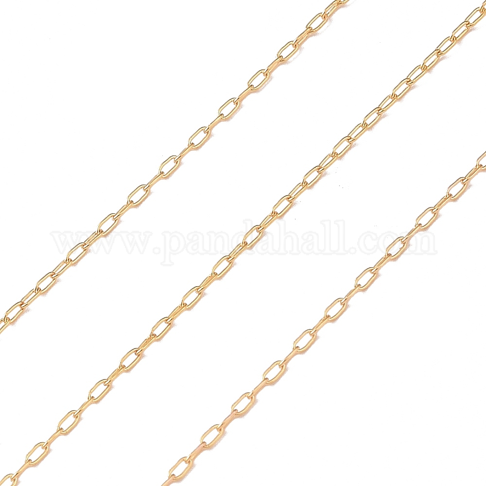 Wholesale Yellow Gold Filled Cable Chains - Pandahall.com