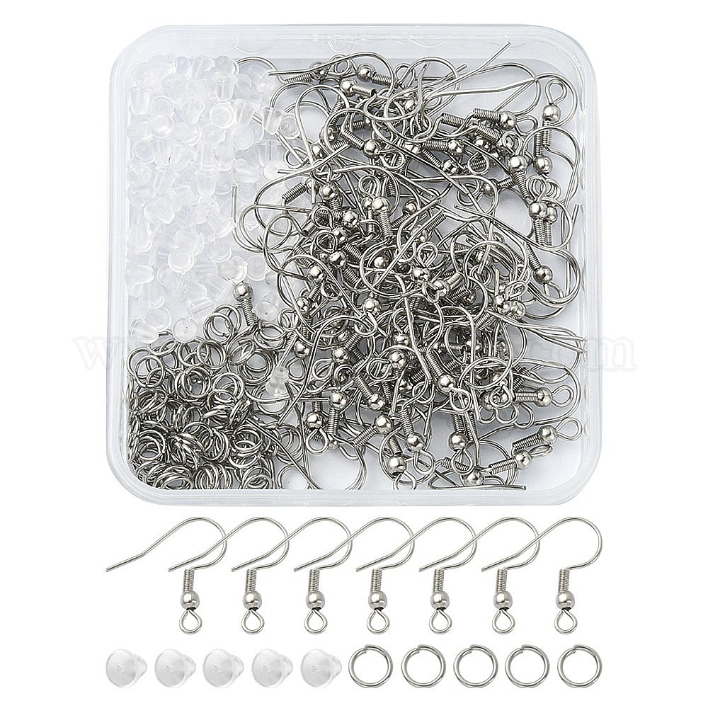 Wholesale 100Pcs 304 Stainless Steel French Hooks with Coil and Ball ...