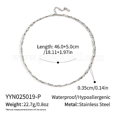 Wholesale Minimalist 304 Stainless Steel Twisted Bar Link Chain ...