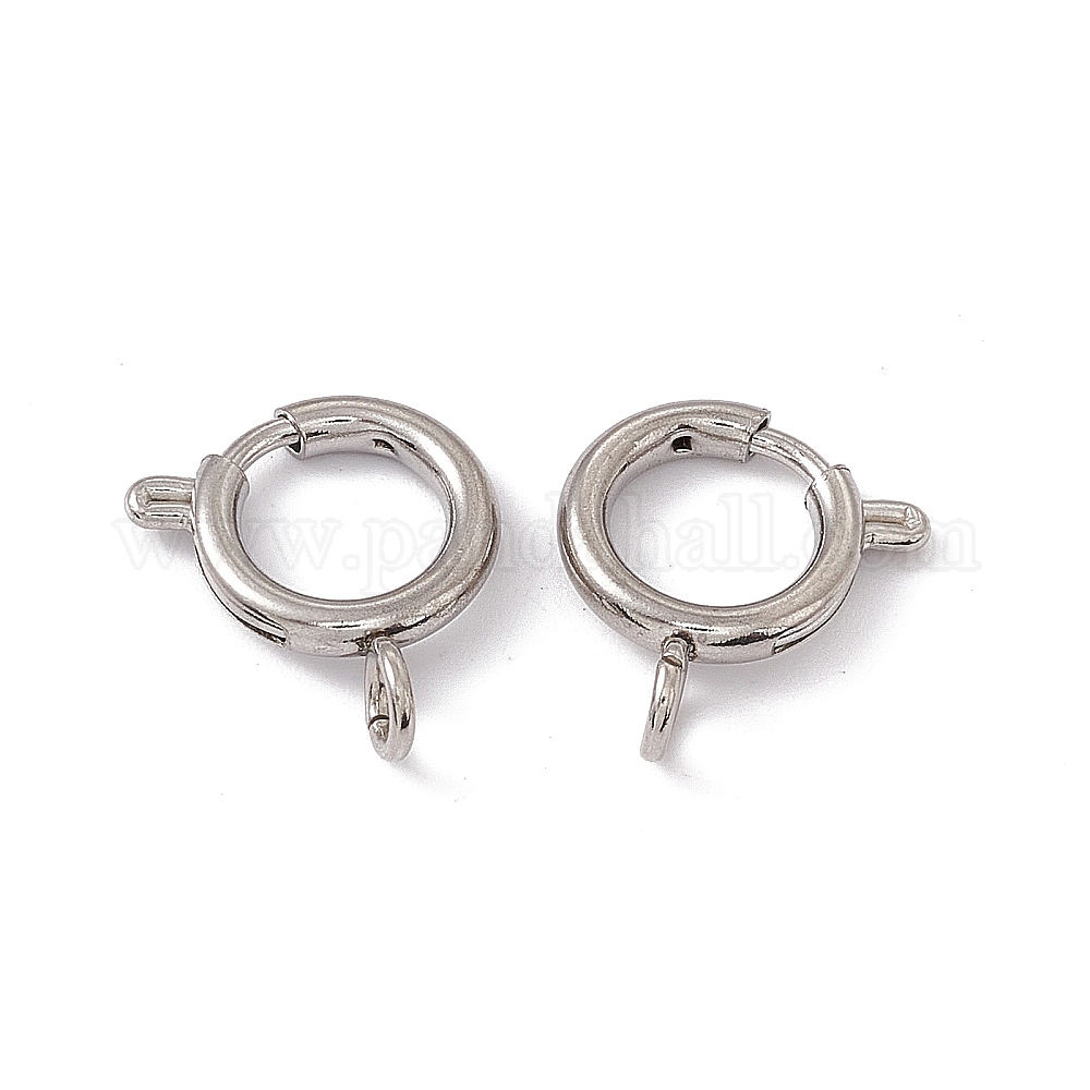 Wholesale Non-Tarnish 201 Stainless Steel Spring Ring Clasps ...