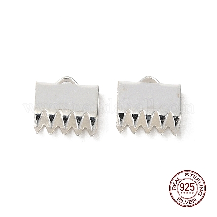 Wholesale 925 Sterling Silver Ribbon Ends - Pandahall.com