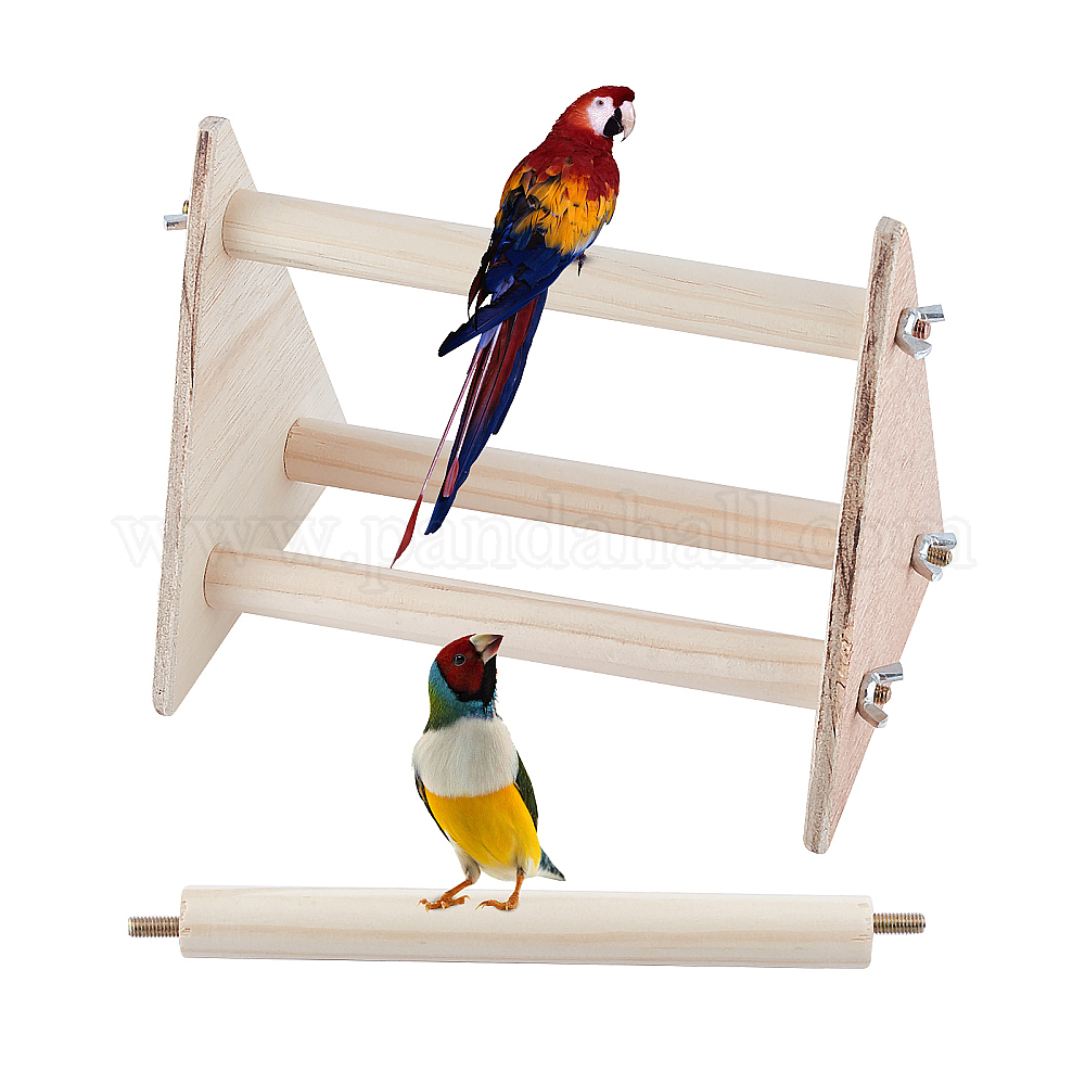 Wholesale Wooden Parrot Standing frame - Pandahall.com