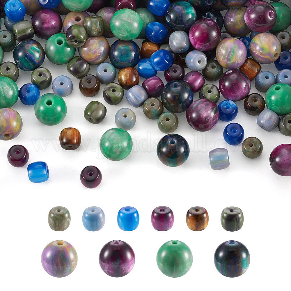 Wholesale Craftdady 250Pcs 10 Styles Resin Beads - Pandahall.com