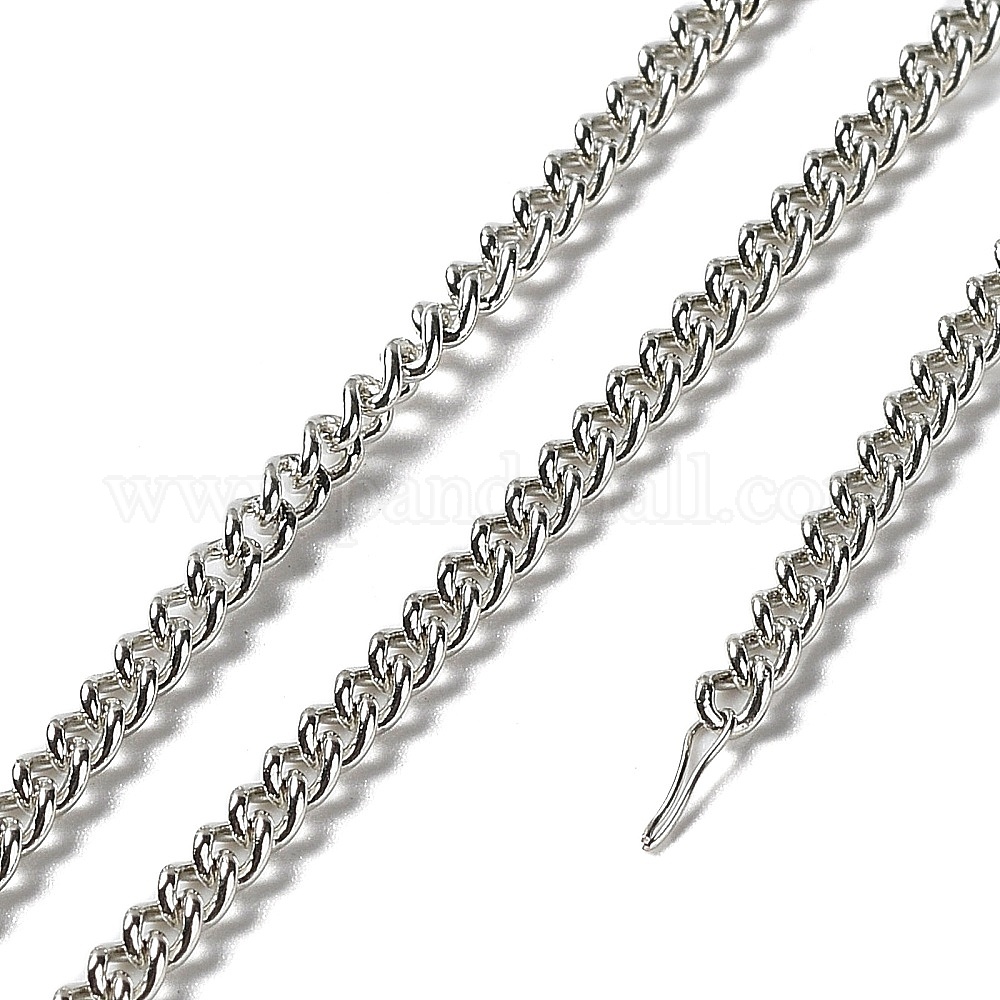 Wholesale Anti-Tarnish Rhodium Plated 925 Sterling Silver Faceted Curb ...