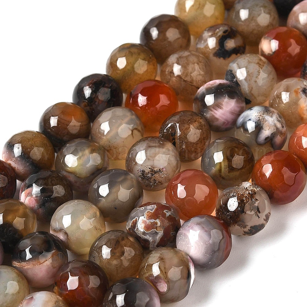 Wholesale Dyed & Heated Natural Fire Crackle Agate Beads Strands ...