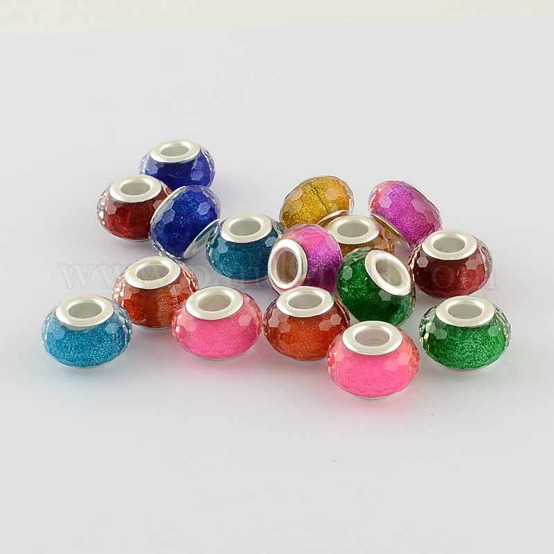 Wholesale Large Hole Resin European Beads - Pandahall.com
